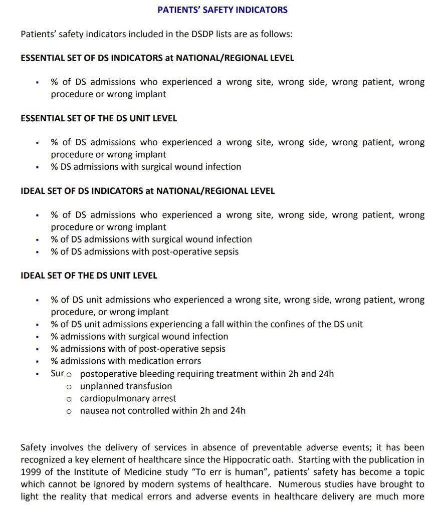 Day Surgery Data Project - International Association for Ambulatory Surgery
