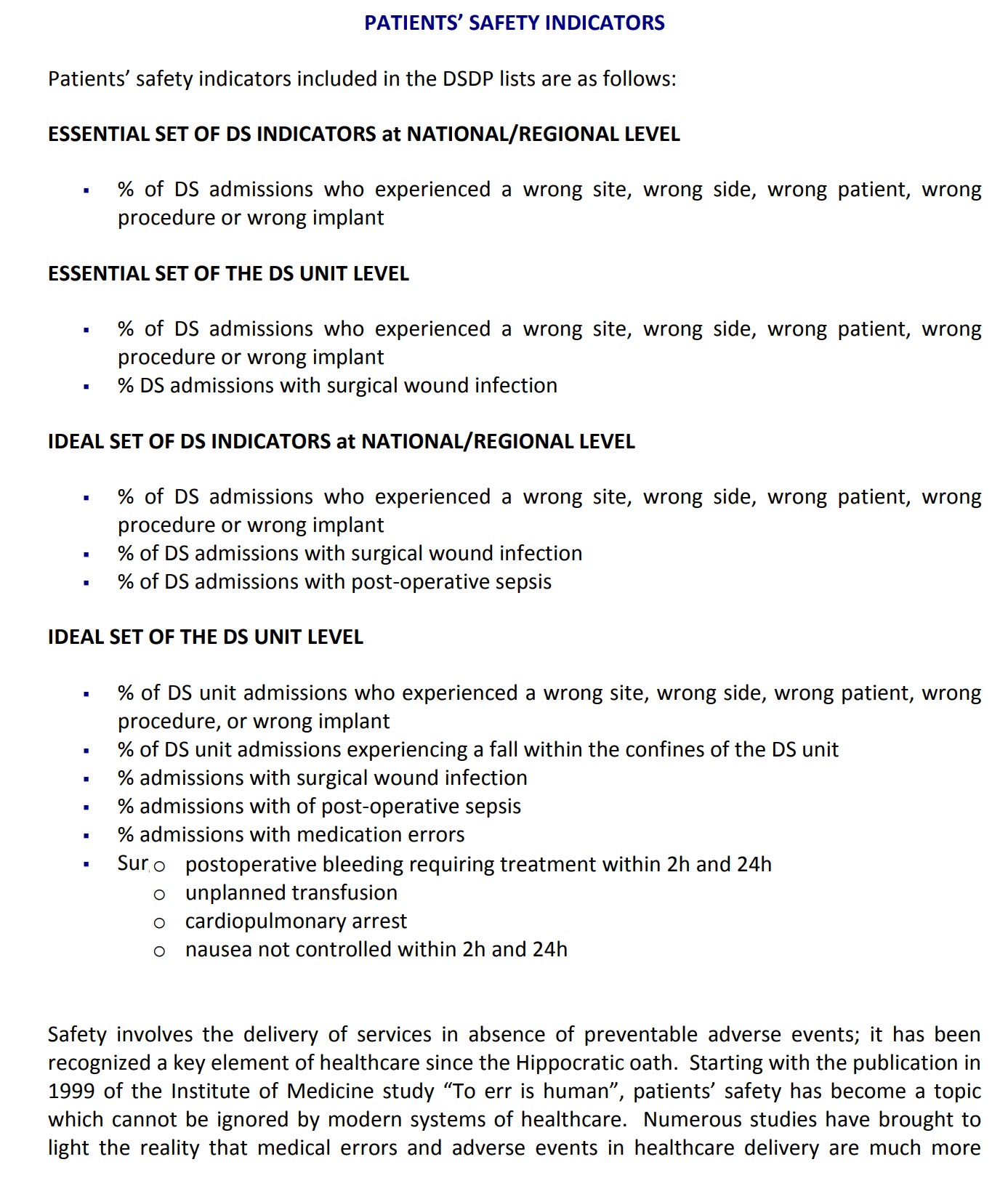 Day Surgery Data Project - International Association for Ambulatory Surgery