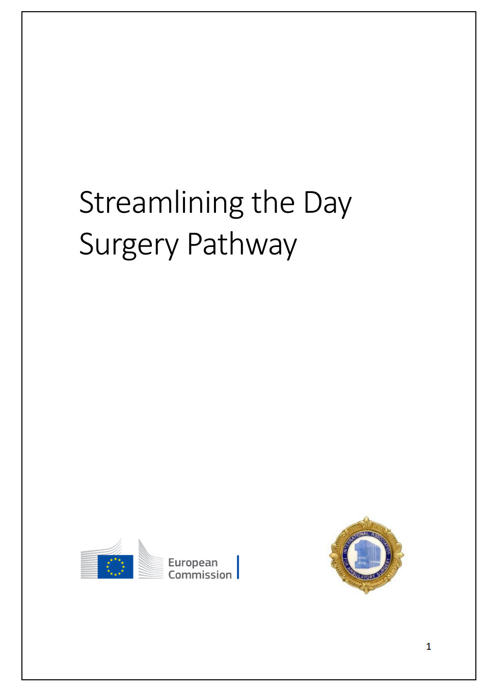 Day Surgery Booklet - International Association for Ambulatory Surgery